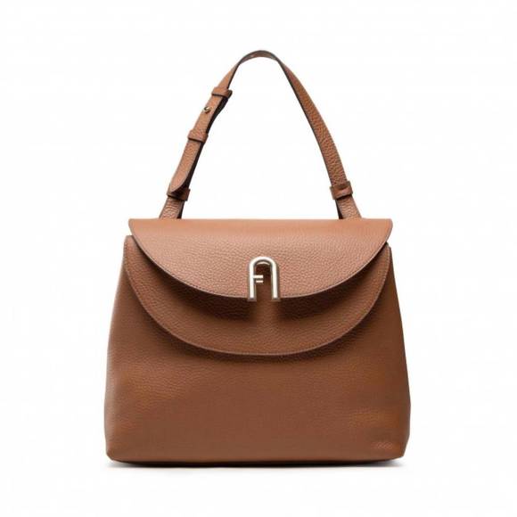 Furla | Bags | New Furla Primula L Top Handle Pebbled Leather Tote Bag ...